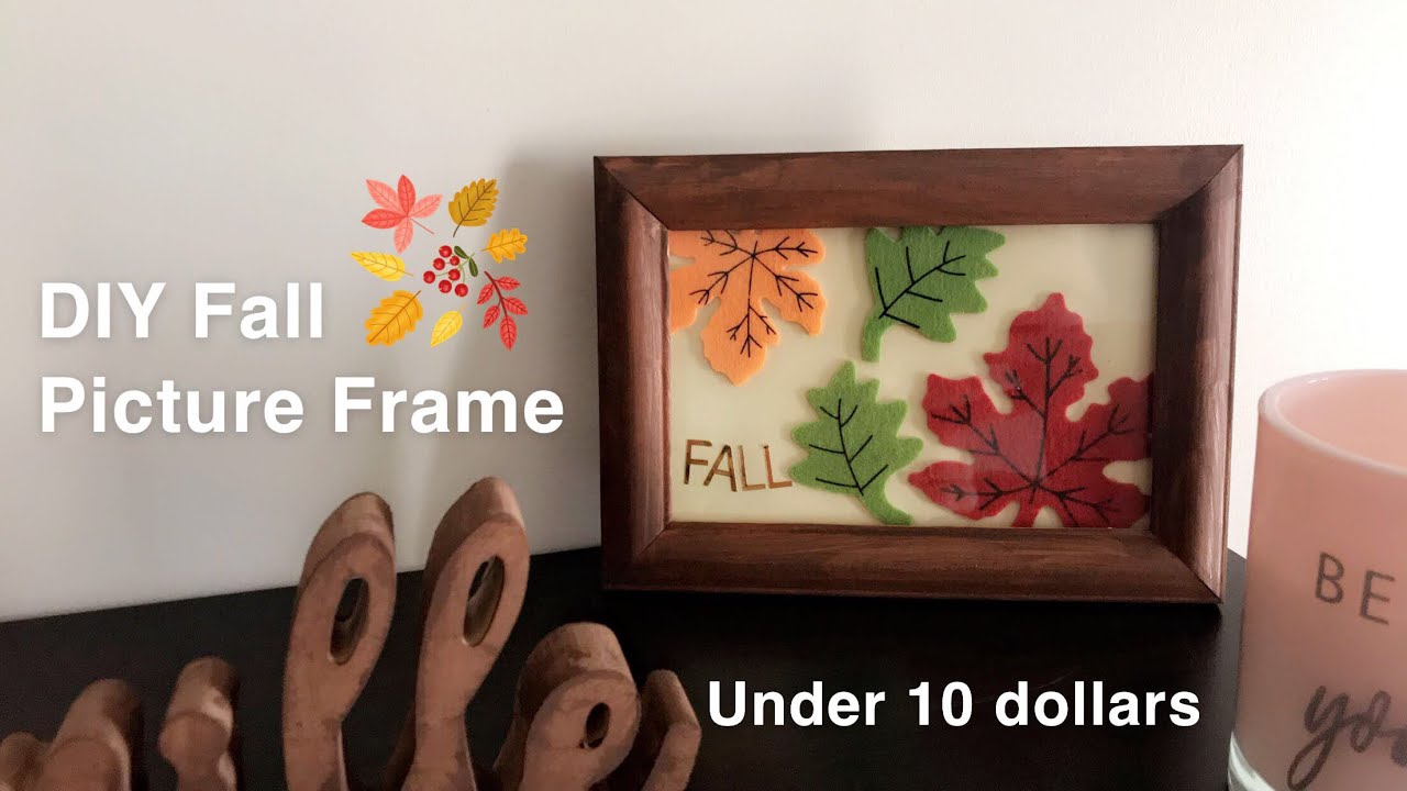 Fall Frame DIY | Under 10 dollars - YouTube