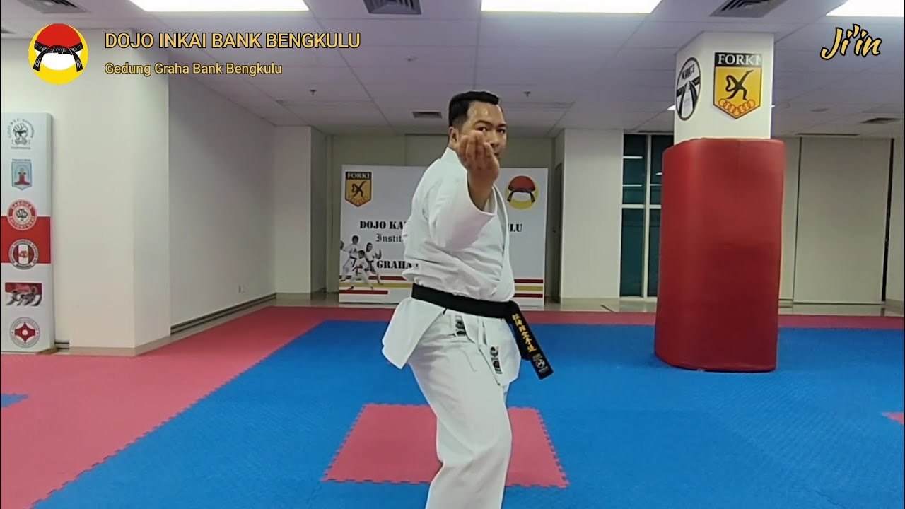 Ji'in - Kata Jiin - Dojo INKAI Bank Bengkulu - Shotokan KarateDo - YouTube