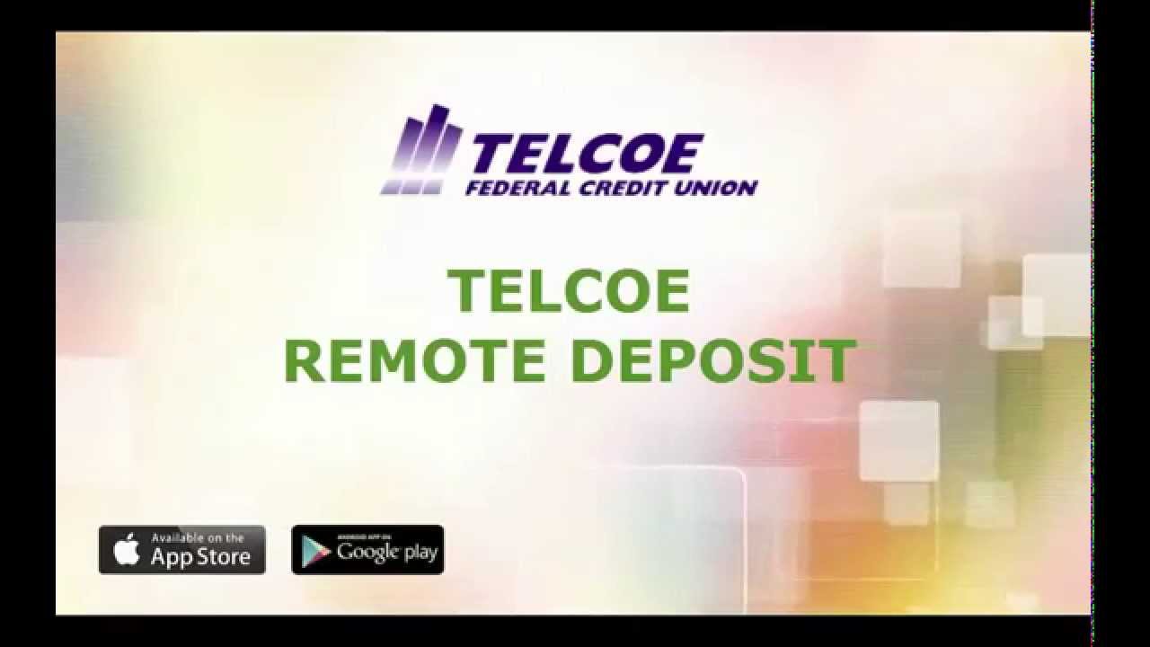 Telcoe Remote Deposit How-To Guide - YouTube