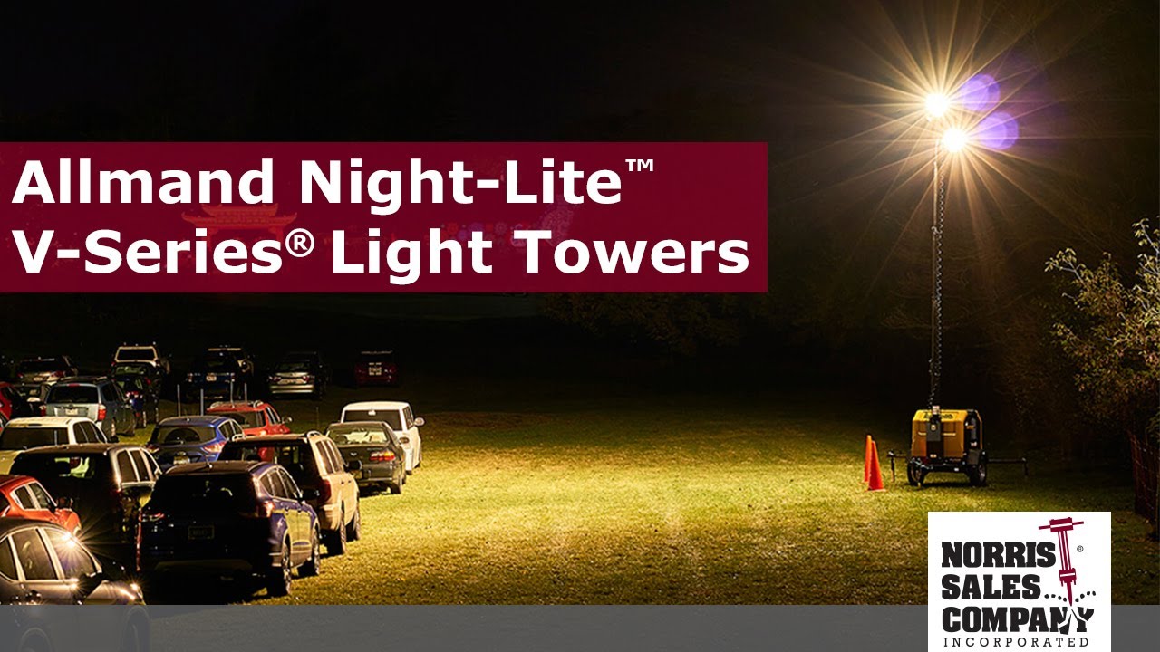 Allmand Night-Lite™ V-Series® Light Towers - Norris Sales Company - YouTube