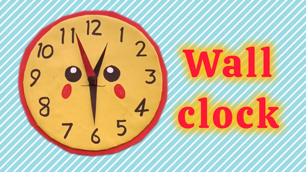 How to make wall clock || wall clock with cardboard || wall clock ...