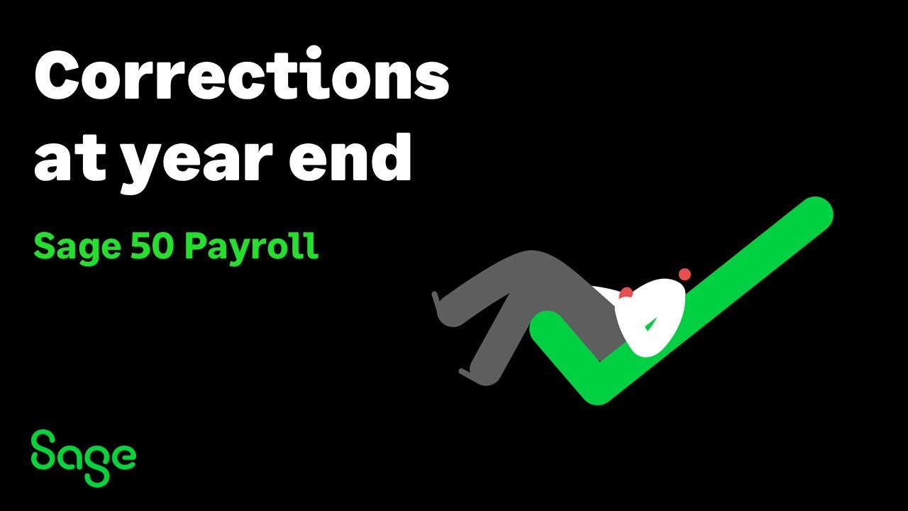 Sage 50 Payroll (UK) - Corrections at year end - YouTube