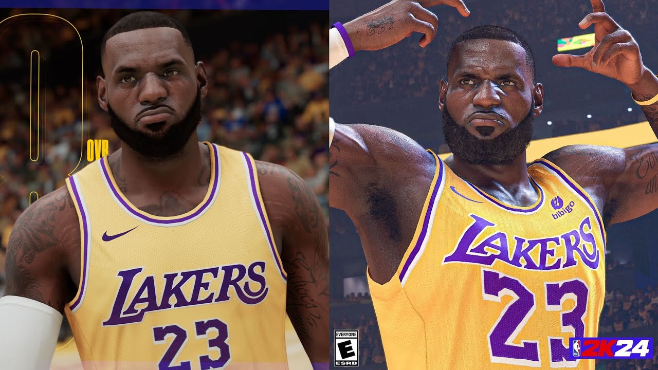 NBA 2k23 Graphics Vs 2k24 Graphics - YouTube