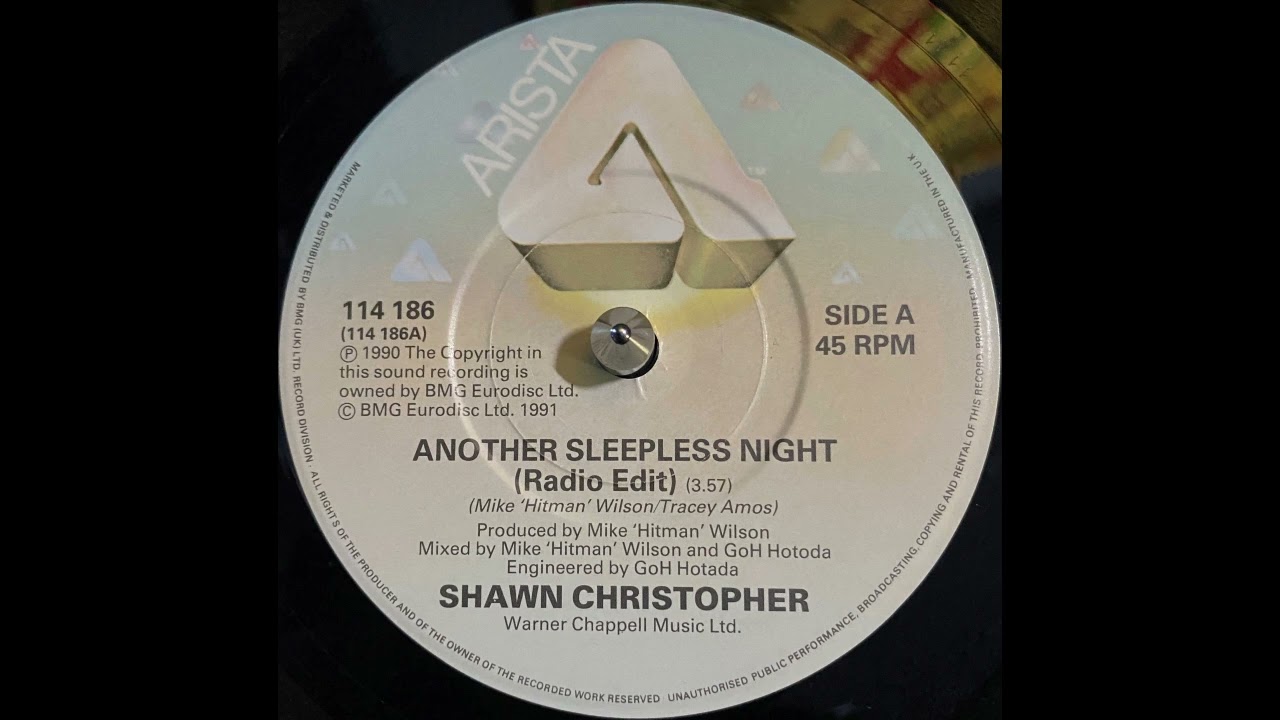Shawn Christopher - Another Sleepless Night (Radio Edit) (1991) - YouTube
