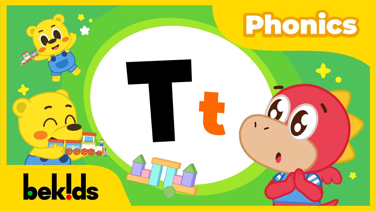 Letter Tt | tiger train toys | ABC Songs | Phonics | Nursery Rhymes ...