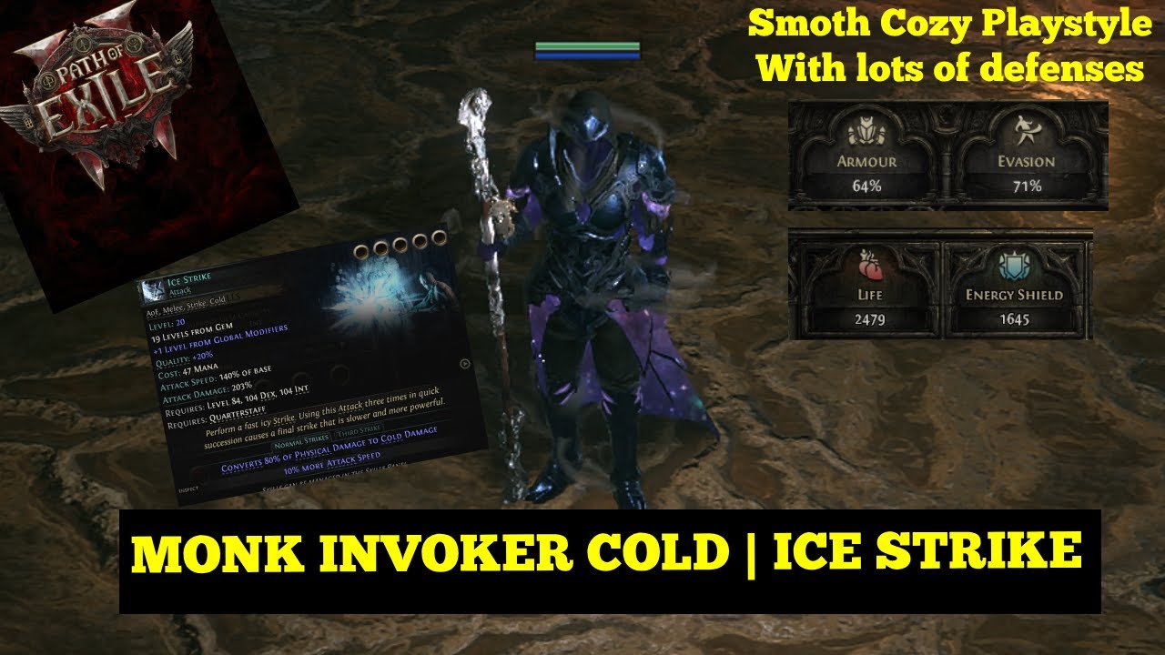 POE 2 | MONK INVOKER | ICE STRIKE | BUILD SHOWCASE - YouTube