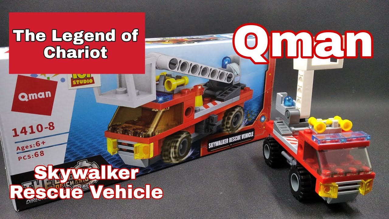 Qman brick 1410-8 | The Legend of Chariot | Skywalker Rescue Vehicle ...