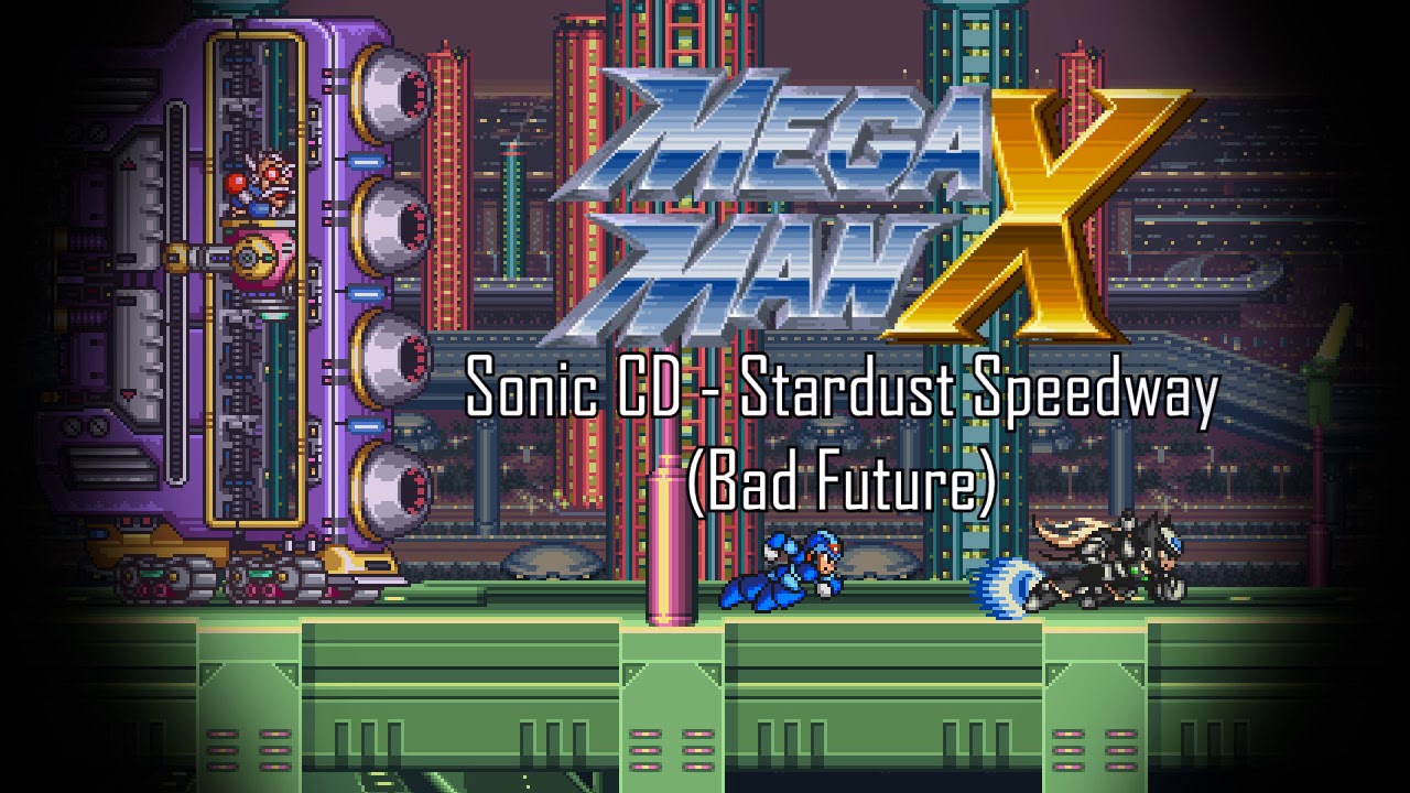 Sonic CD Stardust Speedway Bad Future (MegaMan X Soundfont) - YouTube