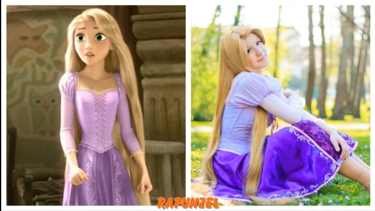 Tangled character in real life - YouTube