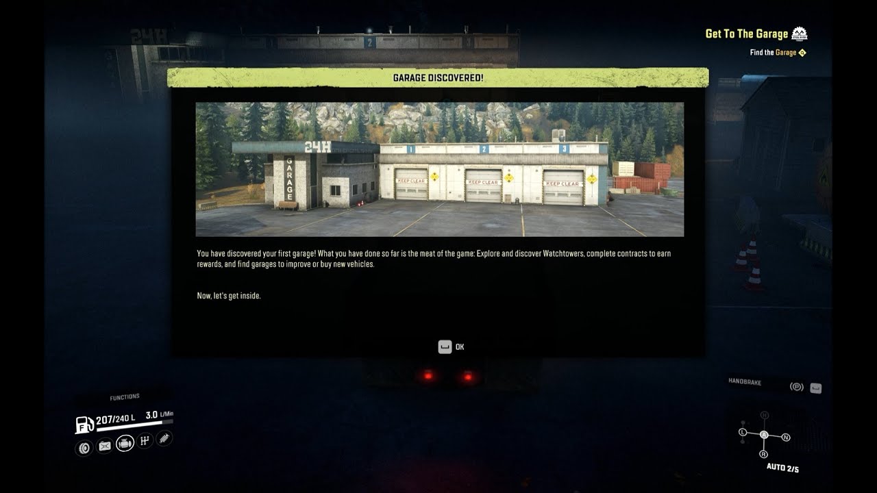 SnowRunner First Mission - Walkthrough Part 1 - Go to the Garage - YouTube