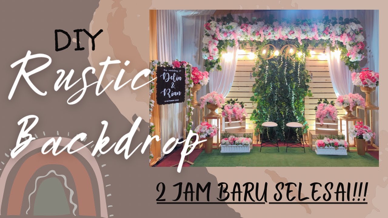 DIY | tutorial backdrop rustic | pallet backdrop - YouTube