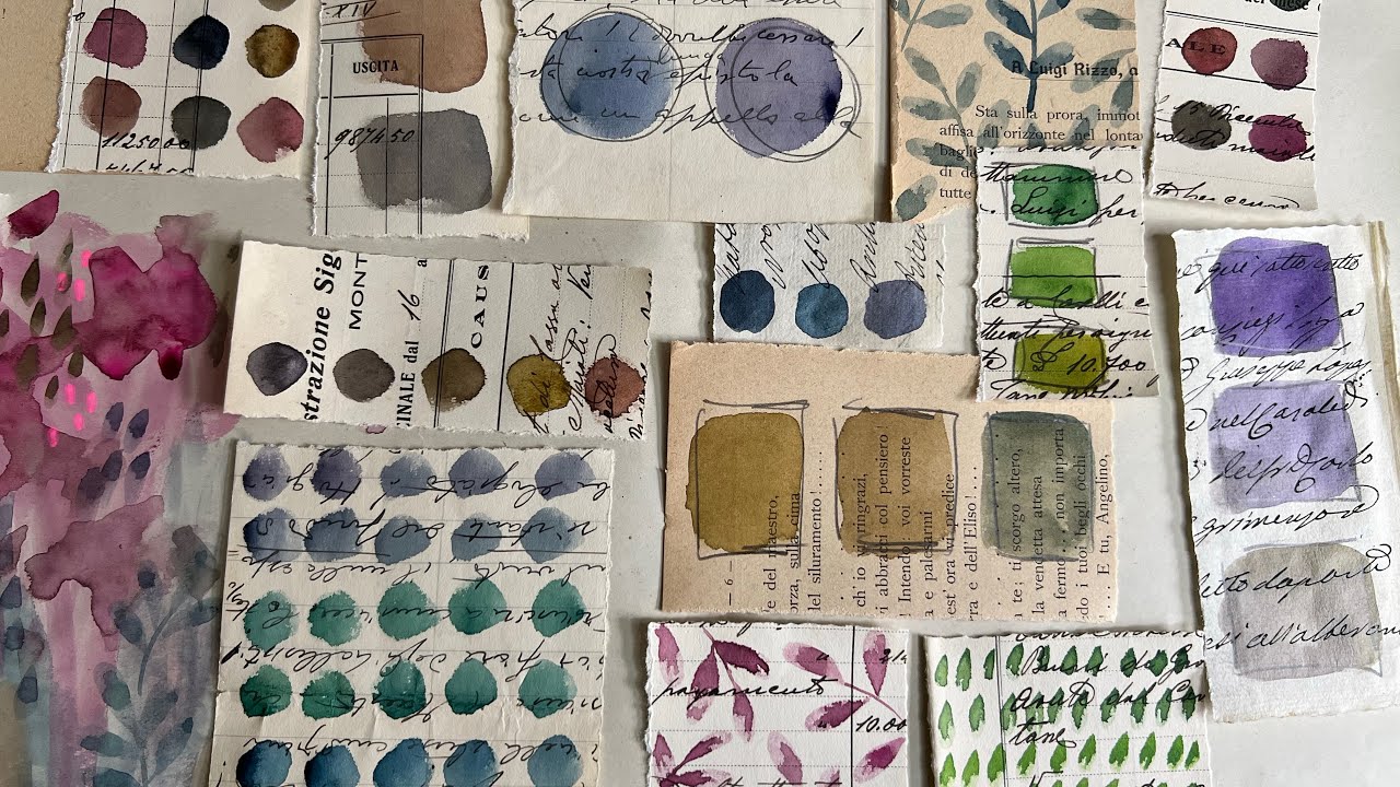 #the100dayproject | FUN and EASY watercolour mark making for journals ...