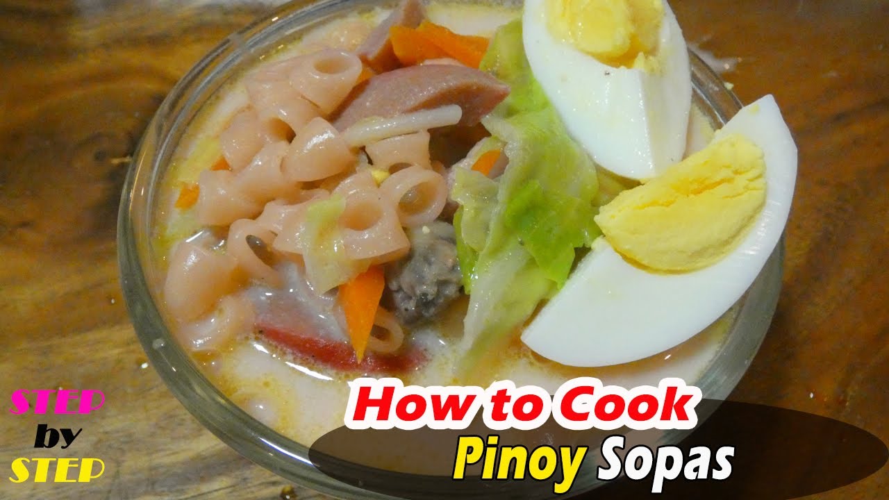 Pinoy Sopas Recipe - YouTube