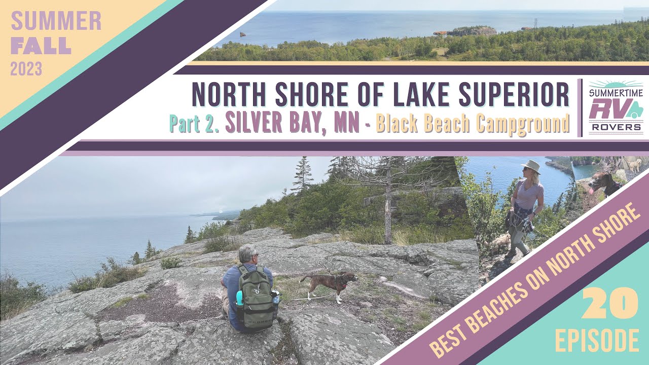 Best Beaches on North Shore of Lake Superior. Silver Bay, MN - Black ...