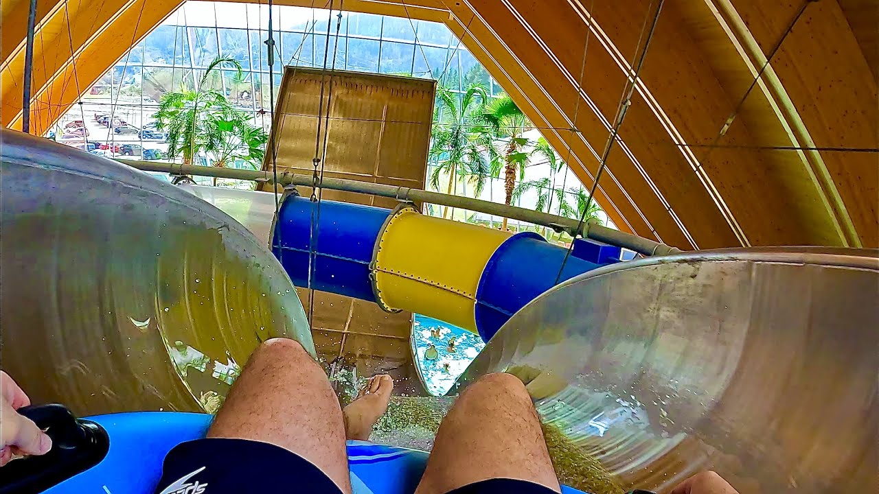 Monster-Halfpipe Water Slide at Badeparadies Schwarzwald - YouTube