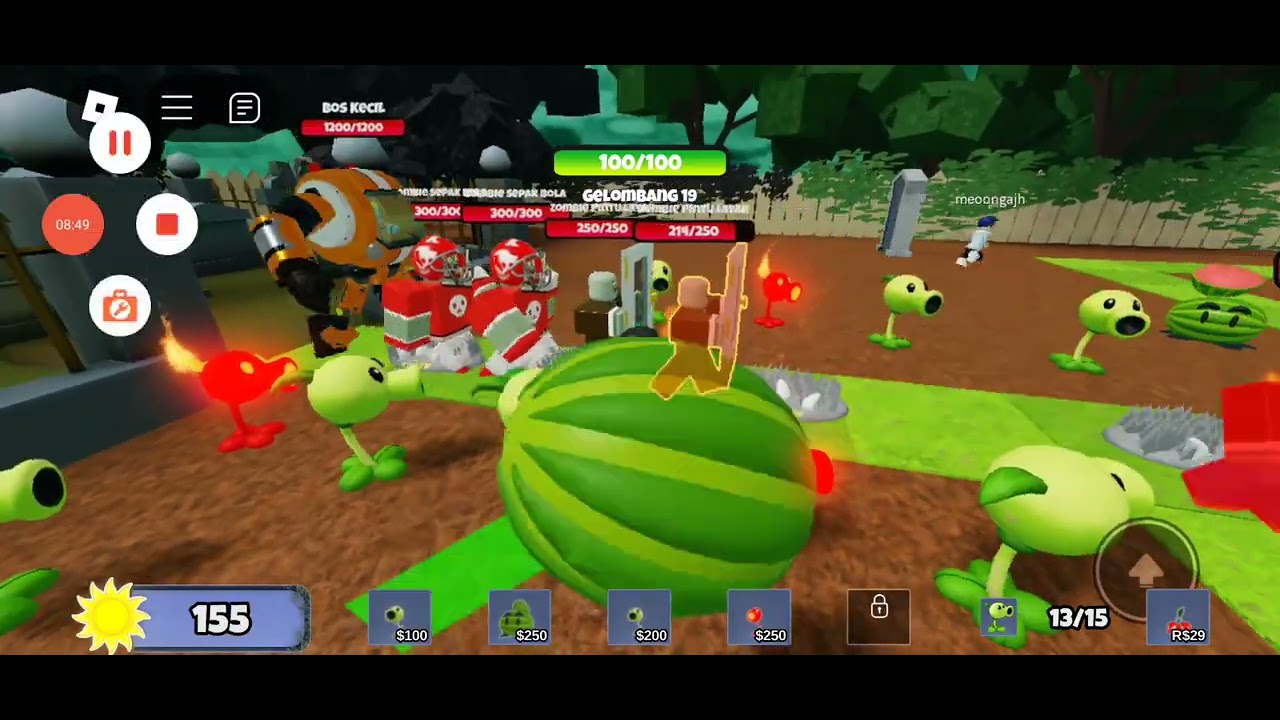 Roblox Garden Defense Fire peashooter (144) - YouTube