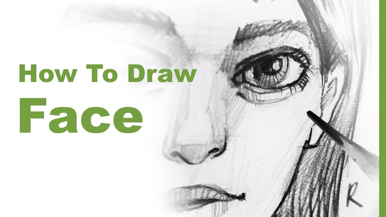 Easy way to increase your human face drawing skill || Portrait drawing ...