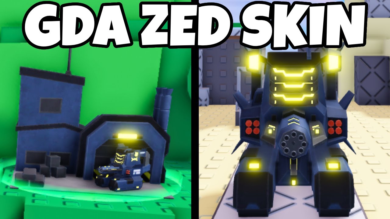 NEW AMAZING GDA ZED Skin Showcase in Roblox Tower Defense X (TDX) - YouTube