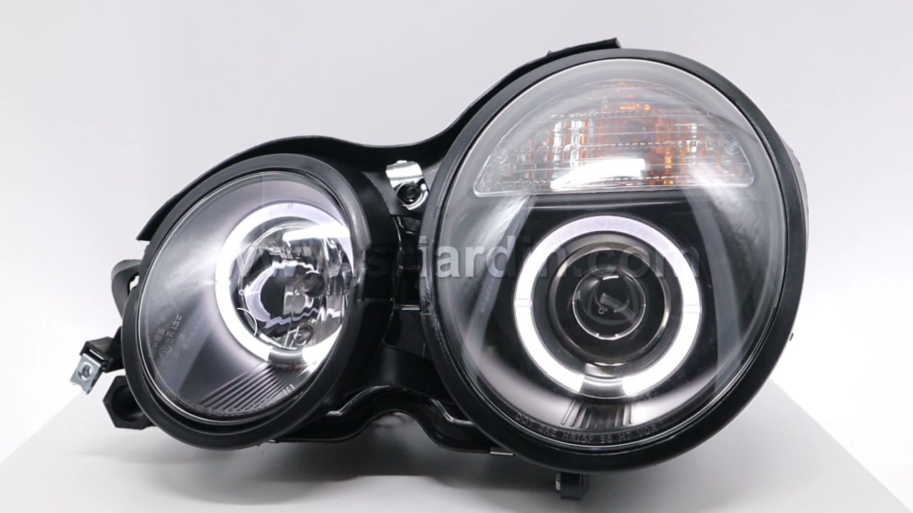 Mercedes E-Class W210 Projector Head Lamp with Ring ( Bentley Style ...