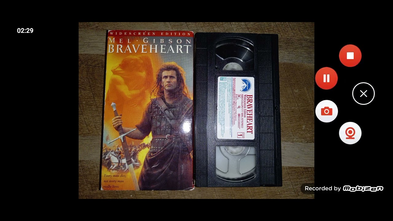 Opening to Braveheart 1996 VHS [Tape 1; Widescreen] - YouTube