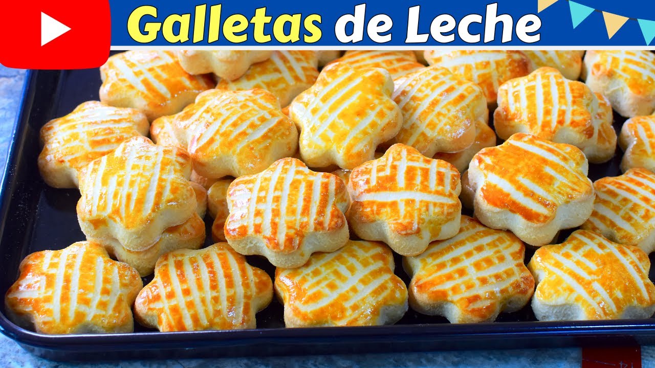 GALLETAS de LECHE RECETA FÁCIL y ECONÓMICA Dulce Hogar Recetas 💕 - YouTube