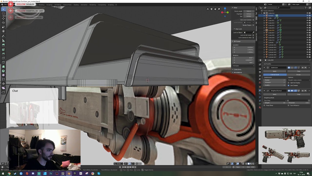 Concept to Model - Laser Gun - Part 4 (2019.11.10) - YouTube