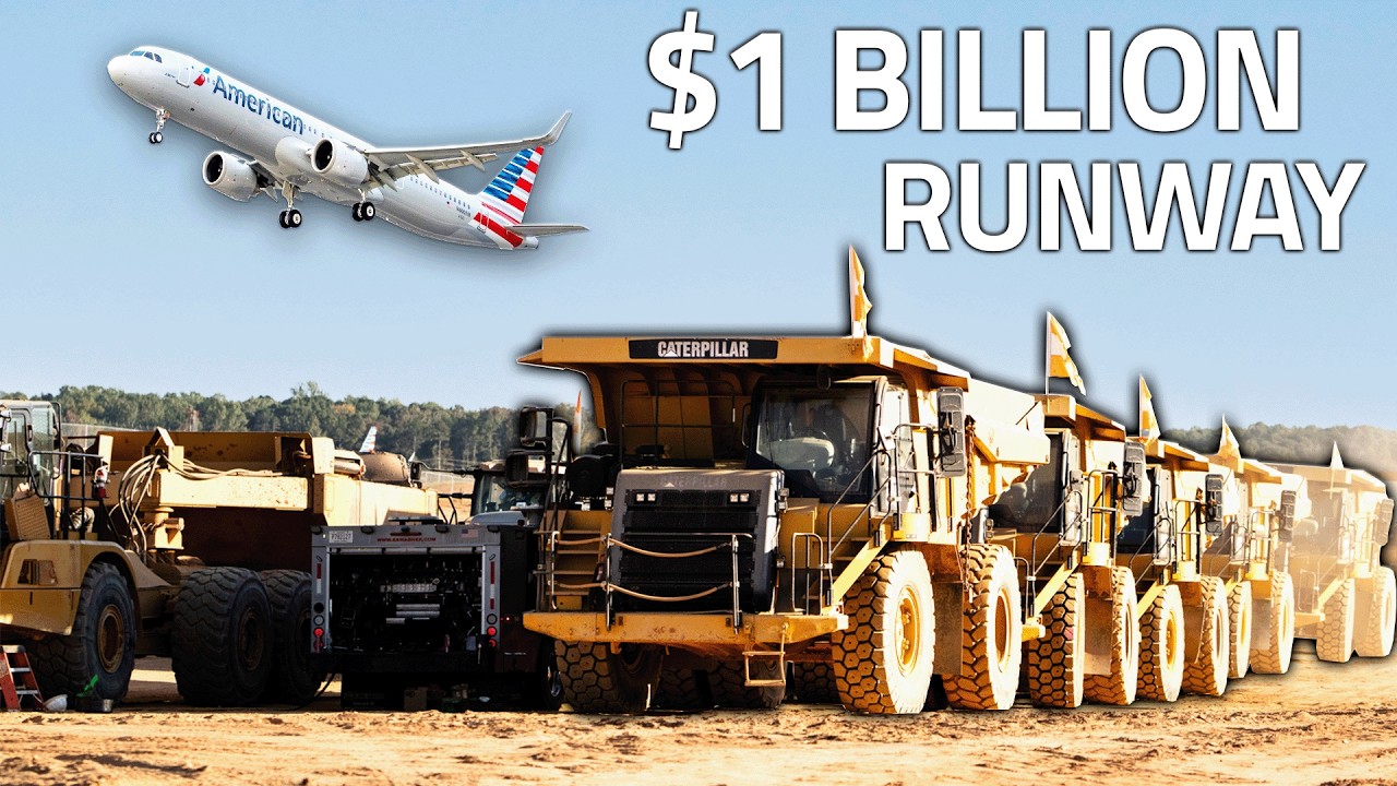 Building $1 Billion of Runway at CLT International Airport - YouTube