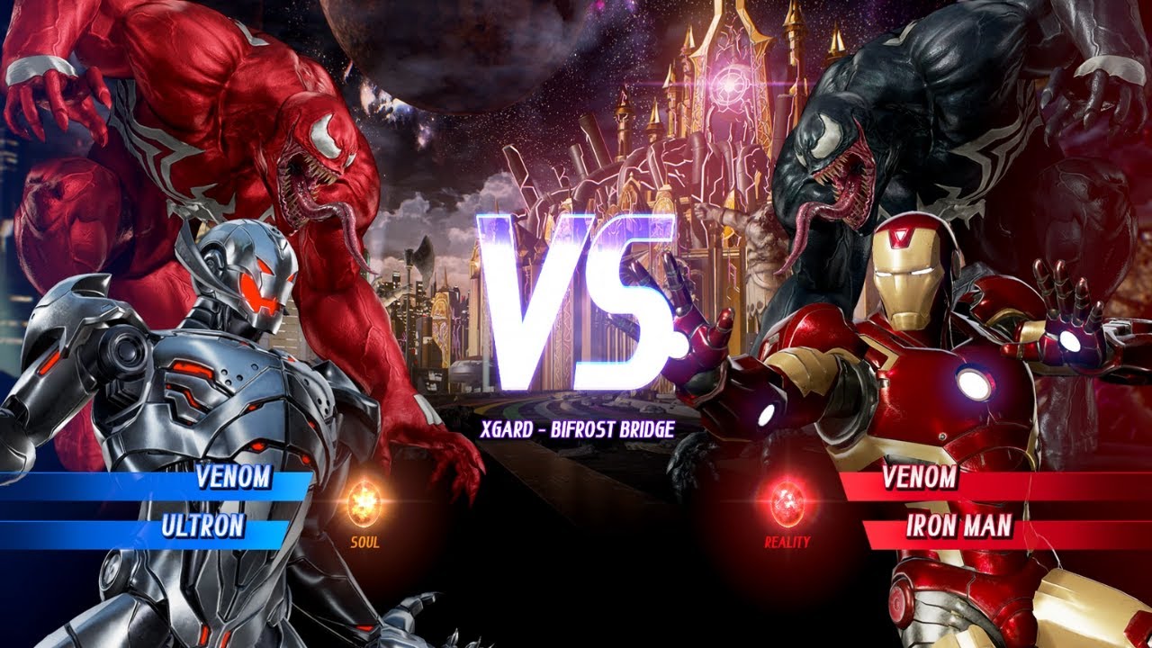 Carnage and Ultron vs Venom and Ironman - Marvel vs Capcom Infinite ...