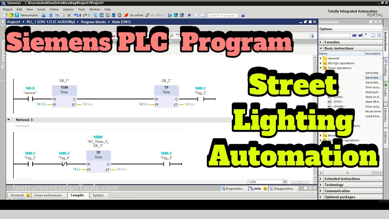 Street Lighting Automation with Siemens PLC Program - YouTube