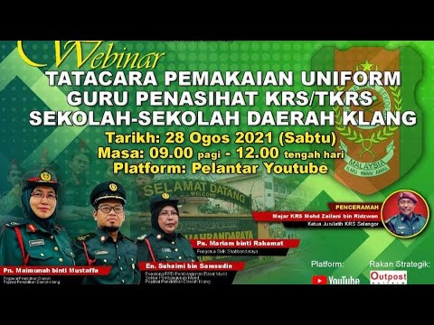 WEBINAR TATACARA PEMAKAIAN UNIFORM GURU PENASIHAT KRS/TKRS SEKOLAH ...