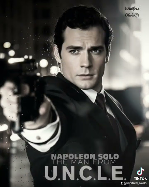 Actor Henry Cavill as Napoleon Solo in Man From U.N.C.L.E movie 2015 , directored by Guy Ritchie ...