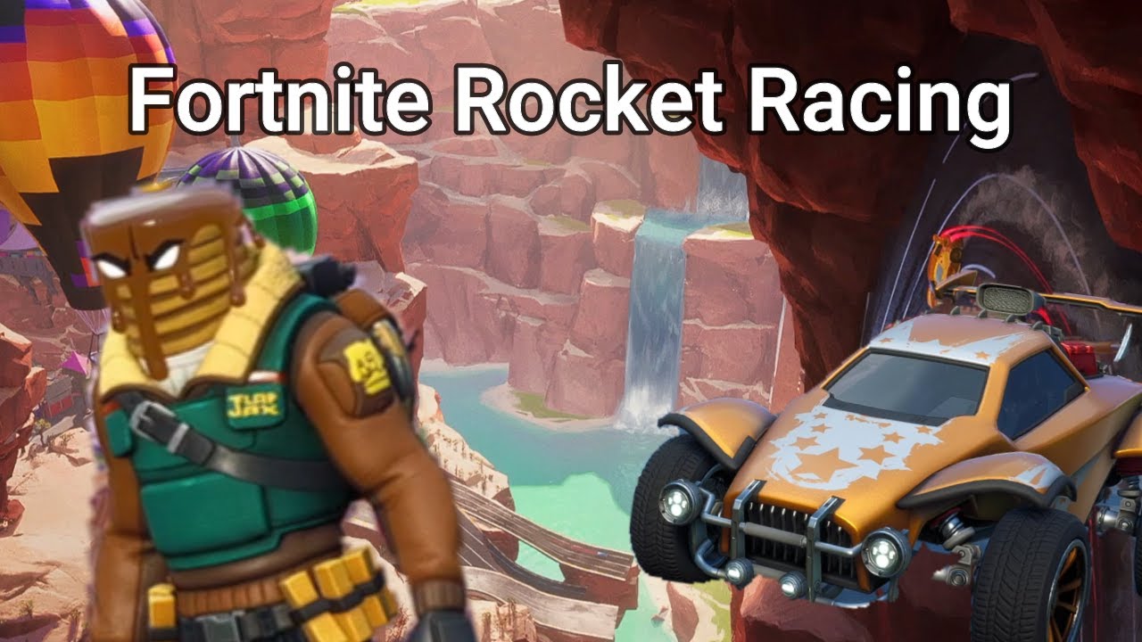 Trying Out Fortnite's New Rocket Racing Mode - YouTube
