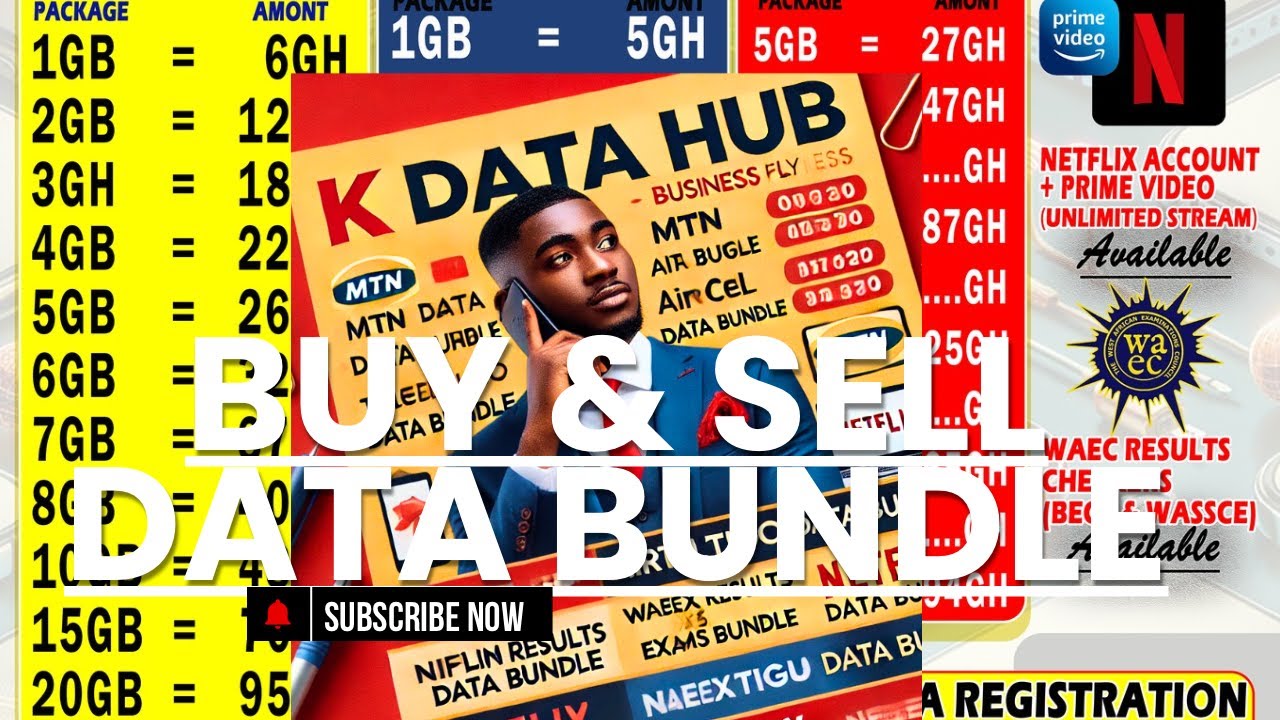 How to buy and sell affordable data bundle for all networks, WAEC results checkers & Netflix ...