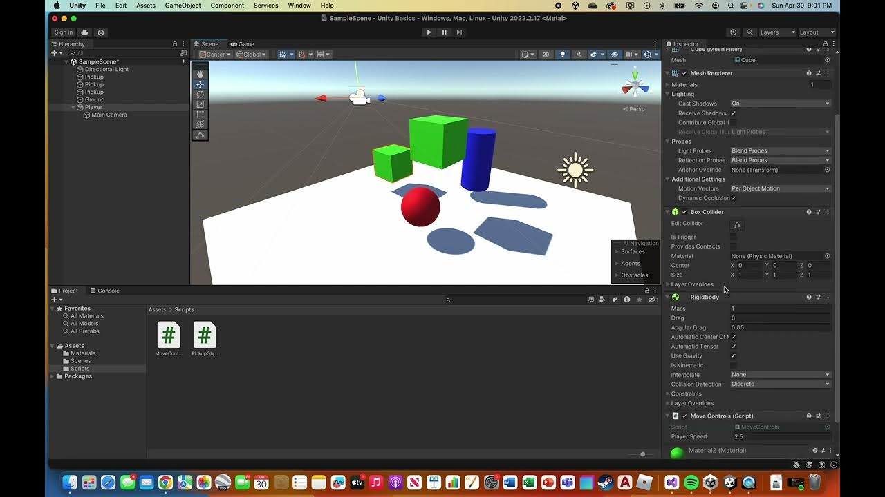 Unity Basics 7: Creating Pickup Items - YouTube