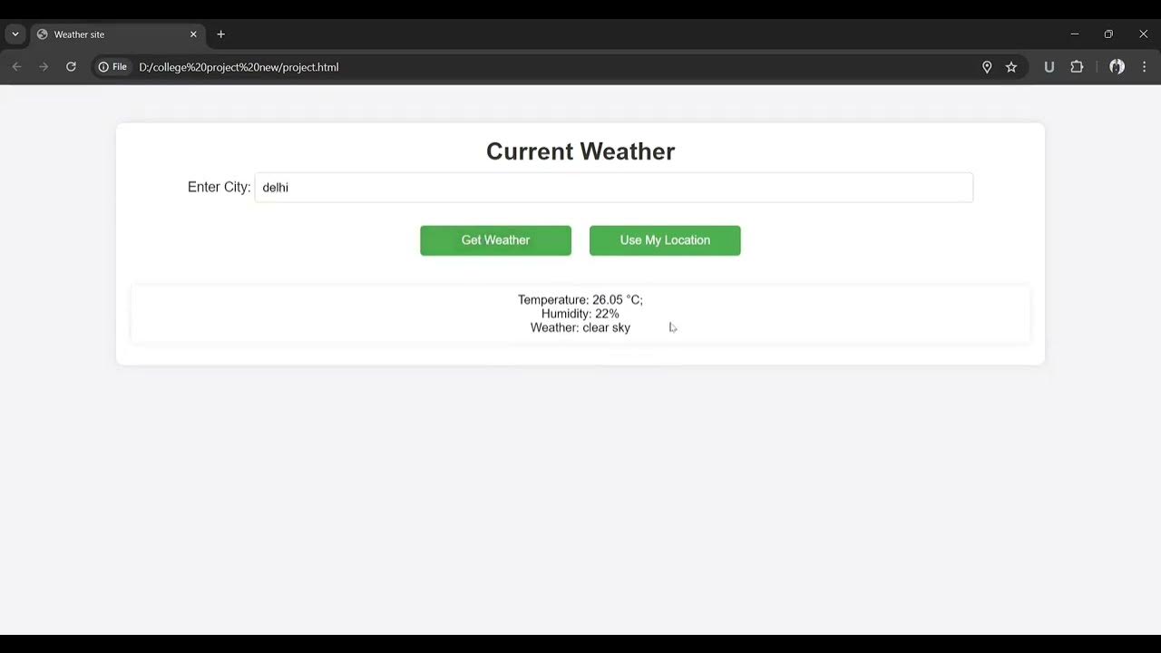 responsive weather aap using html css and javascript | responsive ...