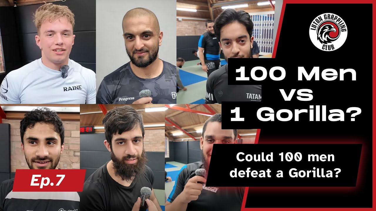 100 Men vs 1 Gorilla? Luton Grappling Club | LGC Vlog 7 - YouTube