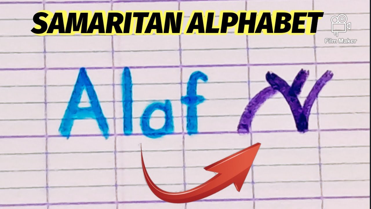 How to write the Samaritan Alphabet from a to z - YouTube