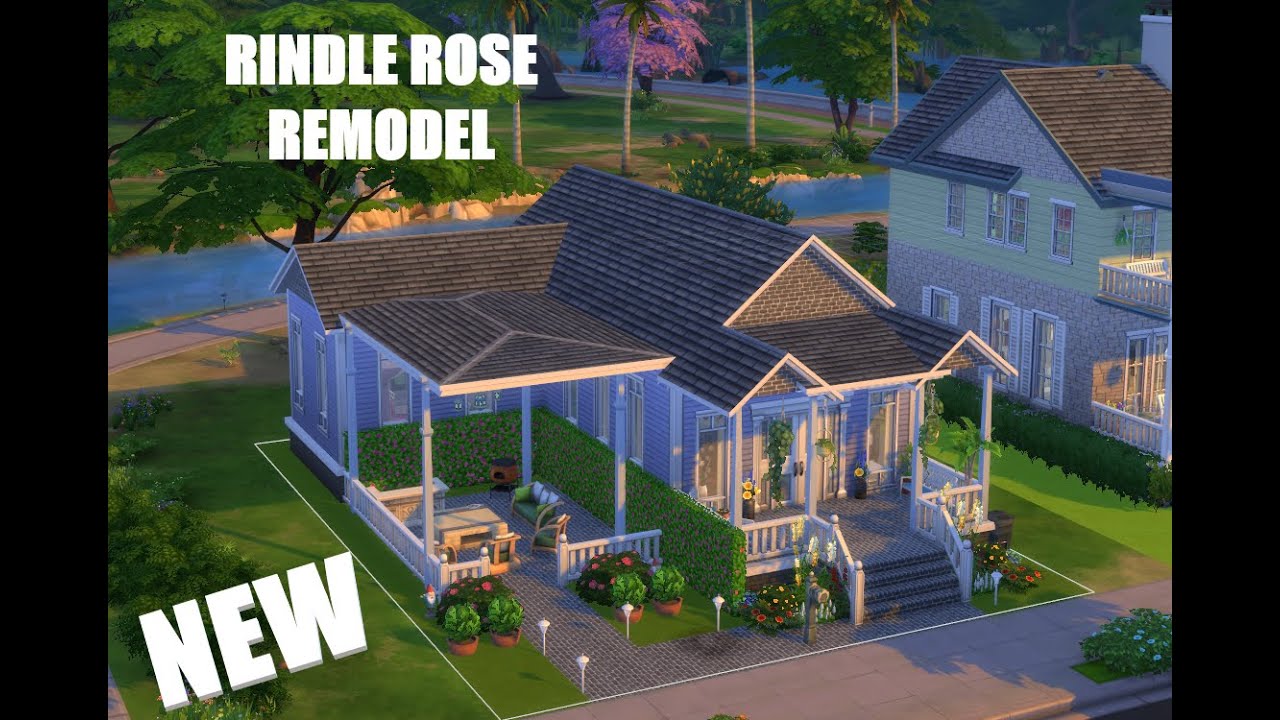 RINDLE ROSE REMODEL SIMS 4! - YouTube