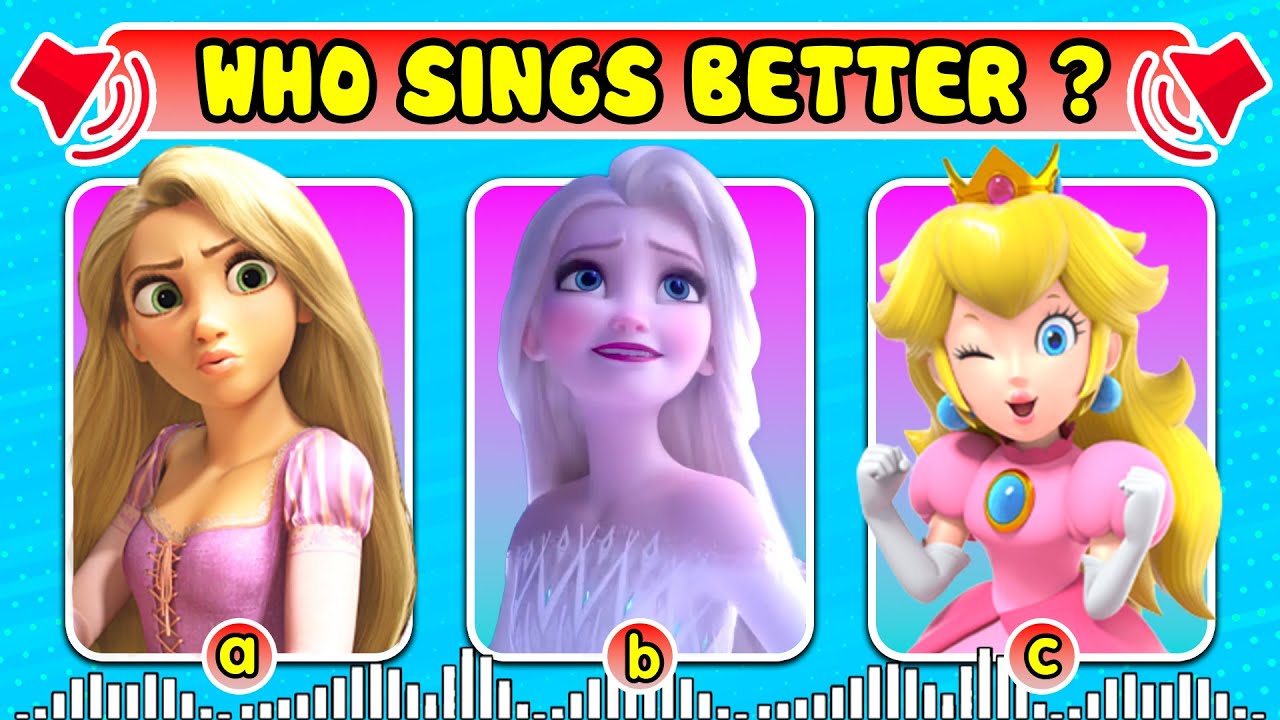 Who Sings Better? | Guess The Characters By Their Voice, Elsa, Super ...