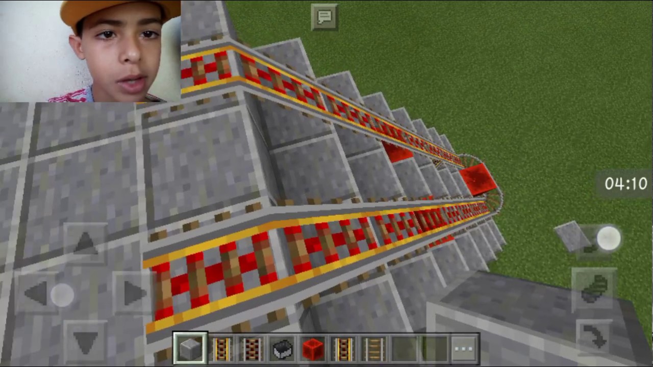 Como fazer uma escada rolante no minecraft PE 1.0.2 - YouTube