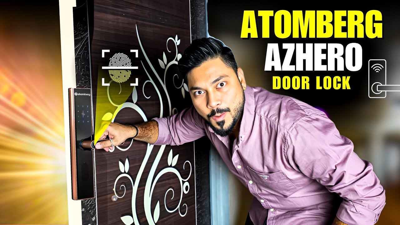 Fingerprint DOOR LOCK SYSTEM | Atomberg AZHERO Smart Door Lock Review ...