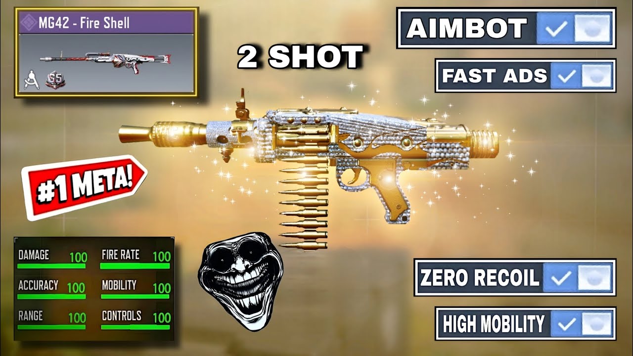 NEW "2 SHOT" MG42 Gunsmith! its TAKING OVER COD Mobile in Season 1 ...