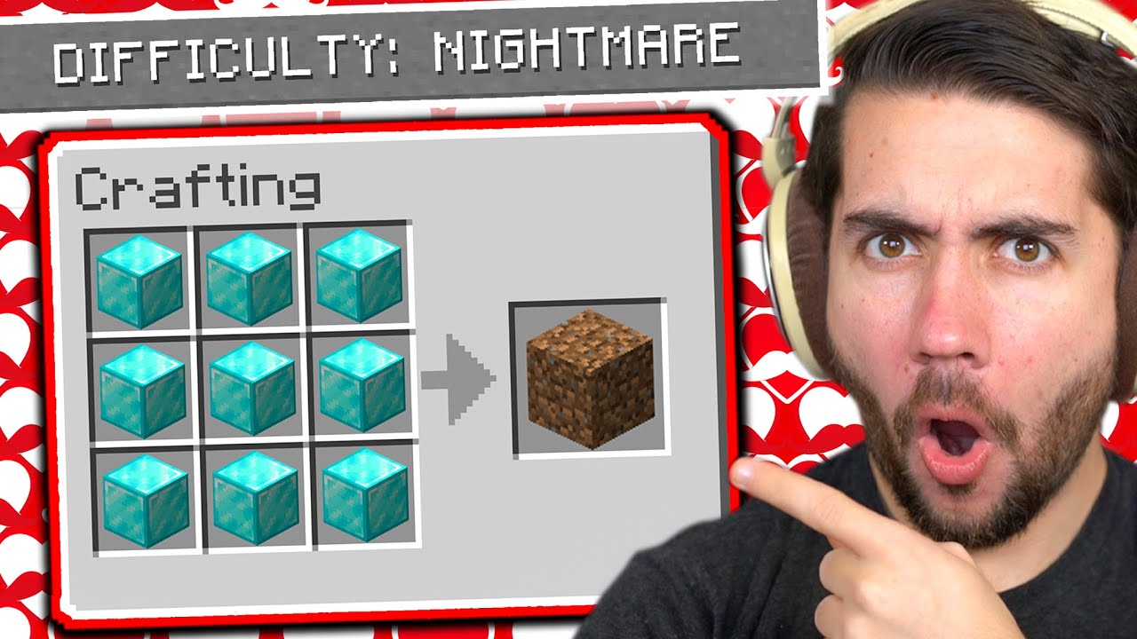 Minecraft Nightmare Mode, But All Drops Are Random - YouTube