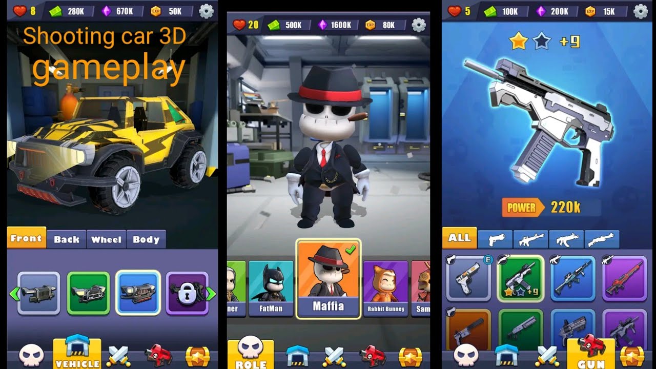 Shooting Car 3D gameplay - YouTube