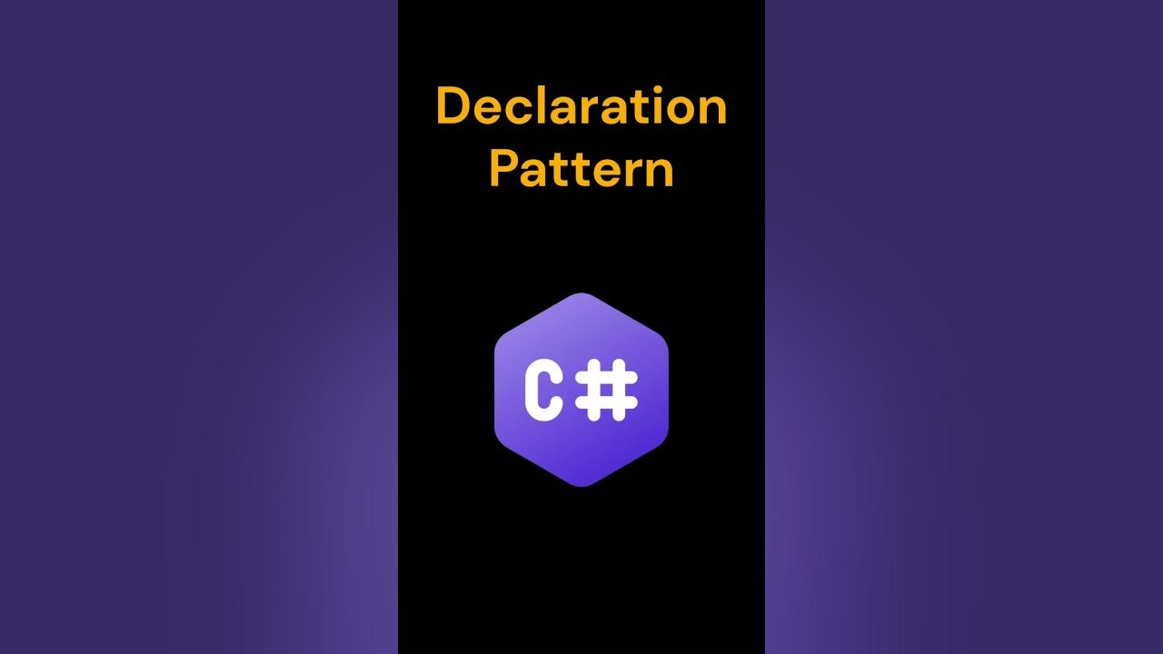 C# Tip: Declaration Pattern in C# 7 | Simplify Your Code in Seconds 🚀 - YouTube