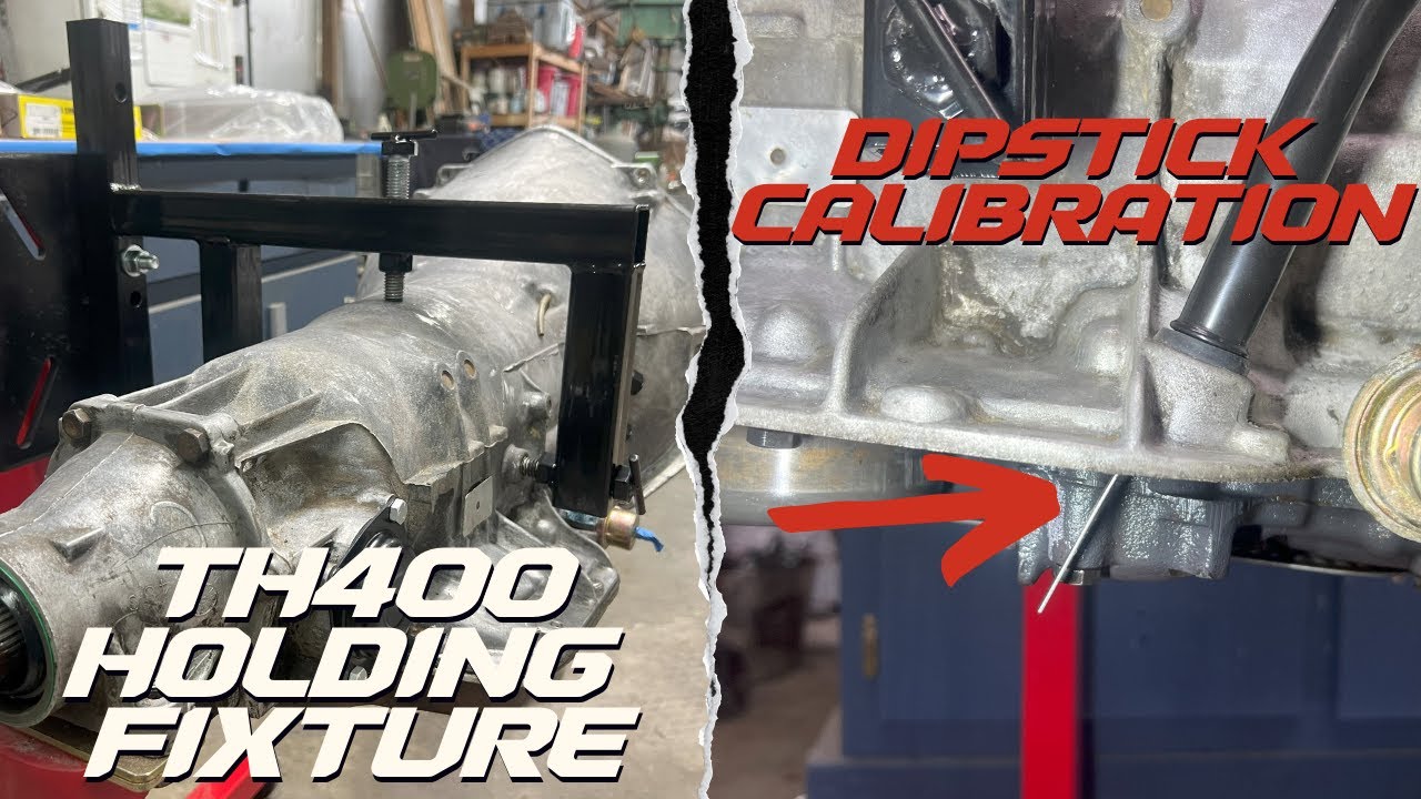 TH400 Dipstick calibration and mobile holding fixture - YouTube
