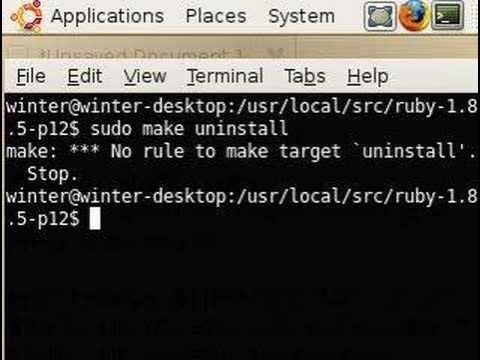 How-to uninstall ruby on rails in ubuntu - YouTube