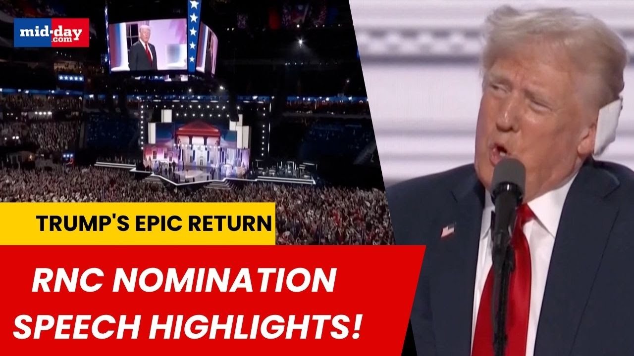 Donald Trump's Historic RNC Nomination Speech: Massive Applause ...