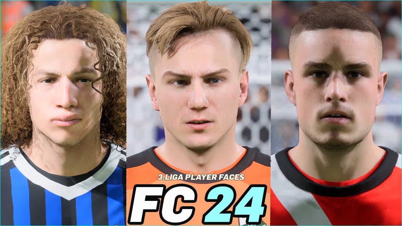 FC 24 | ALL 3. LIGA PLAYERS REAL FACES - YouTube