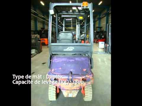 Chariot élévateur frontal électrique FENWICK E18P - YouTube